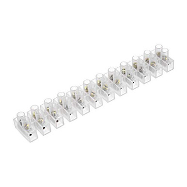uxcell Terminal Strip Screw Terminal Barrier Block 6A 12 Position Dual ...