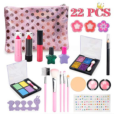 Kids Makeup Kit for Girl Age 3 5 6 7 Year OldPretend Makeup for 3-8 ...