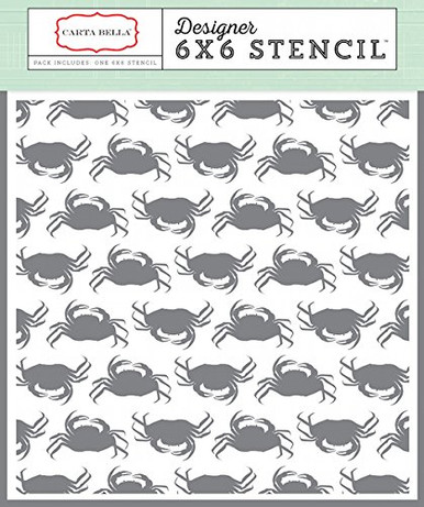 Carta Bella Paper Company CBYC52035 Crab Crawl 6x6 Stencil ...