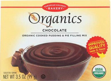 European Gourmet Bakery Organics Cooked Pudding Pie Filling Mix ...