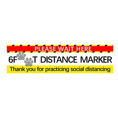 20 Stripes Floor Safety Markers Social Distance Adhesive Sign 830cm ...