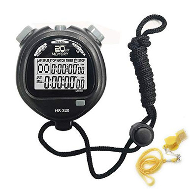 UB Sports Stopwatch Timer Lap Split Memory Digital Stopwatch Countdown ...