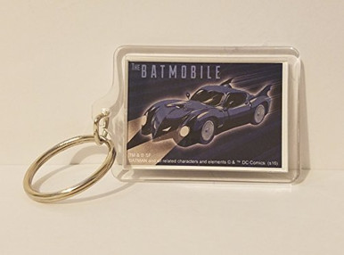 Six Flags Magic Mountain DC The Batmobile Double Sided Acrylic Keychain ...