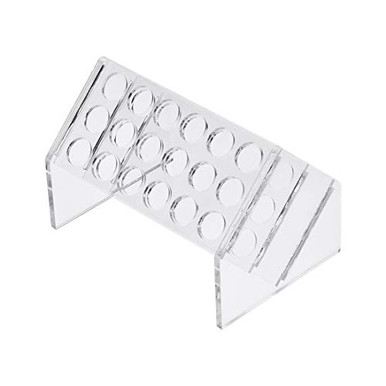 uxcell Slant Rack Arcylic Test Tube Holder 18 Wells for 10ml15ml ...