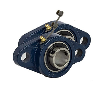 Jeremywell UCFL202-10 Pillow Block Flange Bearing 58 Bore 2 Bolt Solid Base 2PCS ...