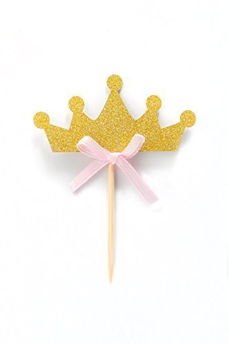 Tiara Crown Girl Birthday Party Cupcake Topper, 12 Pack Princess Crown ...