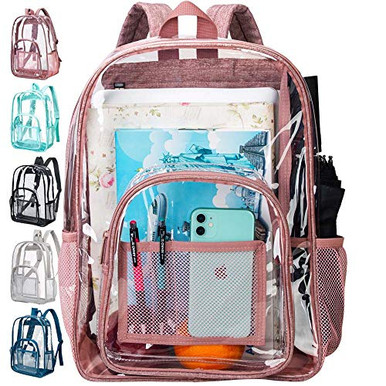 Clear Backpack Heavy Duty Transparent Backpack See Through Large ...