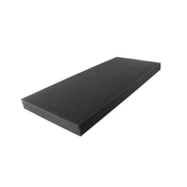FoamRush 0_5 x 24 x 72 Charcoal High Density Upholstery Foam Cushion ...