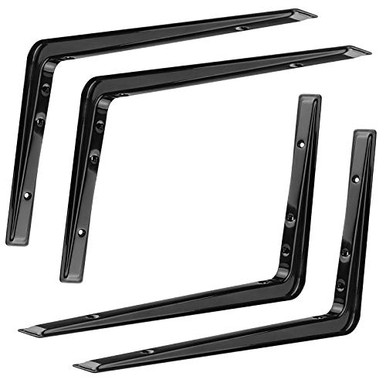 LISHINE 12_5 Inch x 8_6 Inch Heavy Duty Shelf Brackets 90 Degree ...