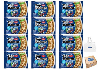 Nissin Top Ramen Soy Sauce Flavor The Original Instant Ramen 3oz_ 12 ...