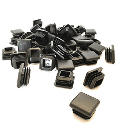 1 Inch Square Tubing End Caps 50 PK 10-14 Gauge for Thicker Wall Tubing ...