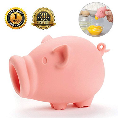 Egg Separator Food Grade Silicone Egg Separator Pig Yolk Extractor ...