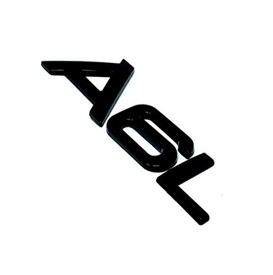 RENGVO - A6L GLOSS BLACK LETTERS For AUDI A3 S4 RS5 RS7 R8 ETC Emblem ...