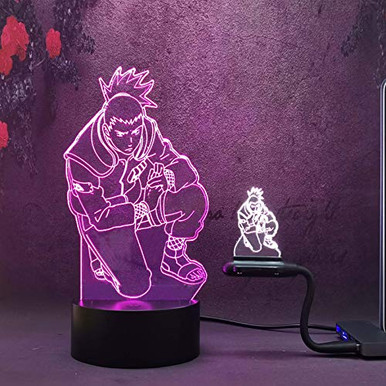 Yan-tech 3D LED Night Light Naruto NATA Shikamaru Japanese Anime ...