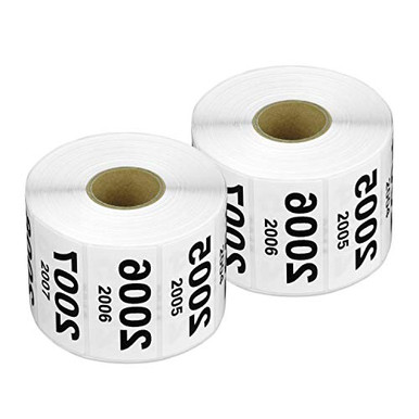 2000 Labels - Reverse Number Stickers 2001-3000 Consecutive Numbers ...