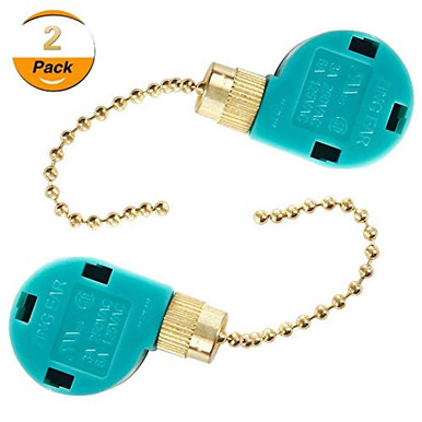 Fan Switch ZE-268S6 Pull Chain Cord Switch, 3 Speed 4 Wire for Fans ...