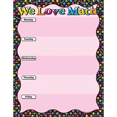 Ashley Productions ASH92006 Smart Poly Chart, We Love Math, Emojis ...