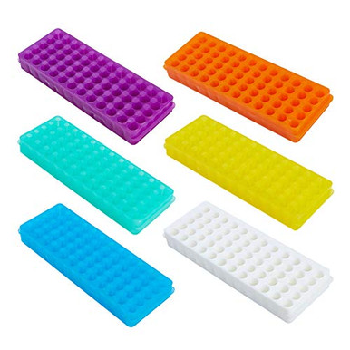 OLYCRAFT 6PCS Polypropylene Microcentrifuge Tube Rack Double Panel 60 ...