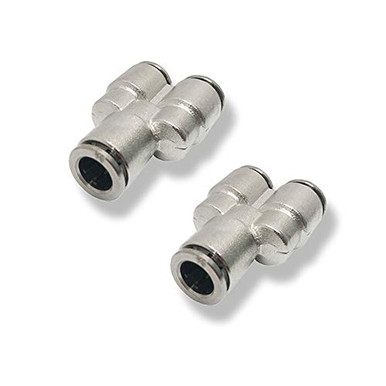 HPDAVV Push to Connect Air Fitting - Splitters 38- 2pcs Pack - Nickel ...