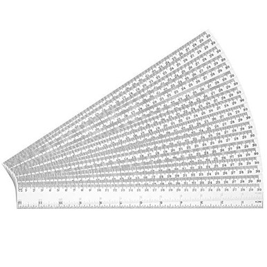 60 Pack Clear Plastic Ruler 12 Inch StandardMetric Rulers Straight ...