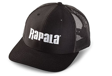 Rapala RTC102 Trucker Cap BlackBlack Mesh Center Logo - Warehousesoverstock