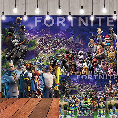 7x5ft Battle Royale Backdrop Video Game Kids Happy Birthday Backdrop ...