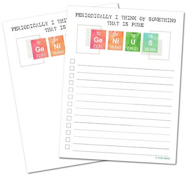 Periodically Genius - Periodic Table Science To Do List and Blank ...