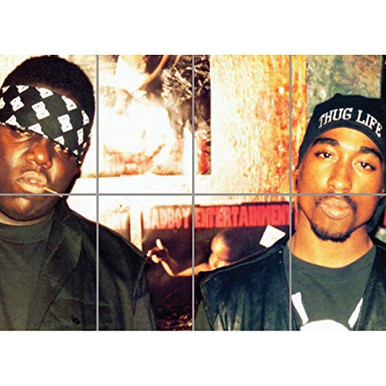 BIGGIE AND TUPAC 2PAC GIANT WALL POSTER PRINT G632 by Doppelganger33LTD ...