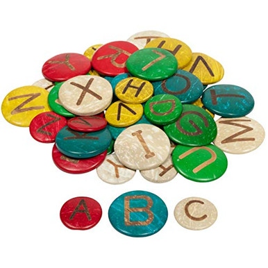 READY 2 LEARN Coconut Letters - Uppercase - Set of 52 - Natural Hand ...