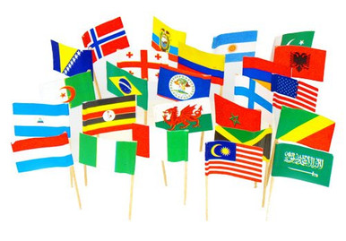 Assorted Country Toothpick Flags of the World (100) - Warehousesoverstock