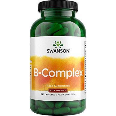 Swanson Super Stress Vitamin B-Complex with Vitamin C 240 Caps ...