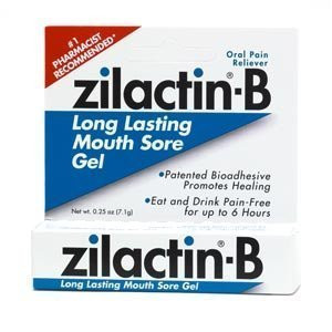 Zilactin Cold Sore Gel Medicated Gel and Zilactin B Long Lasting Mouth ...