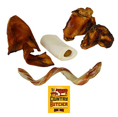 The Country Butcher Dog Bones Chews Variety Pack for Puppies Made in ...