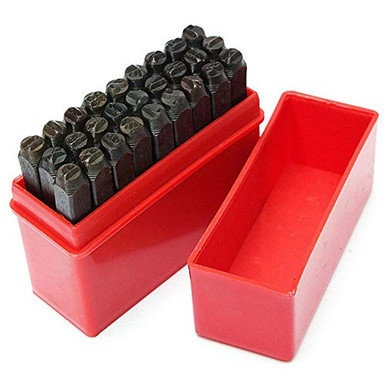 Letter Punch Set SENRISE 27PCS 3mm Number Punch Set Metal Alphabet Mark ...