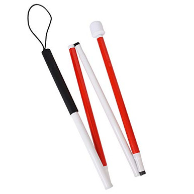 Bleiou Aluminum Folding Walking Cane Reflective Folding Blind Cane for ...