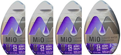 Mio Berry Grape Liquid Water Enhancer Pack of 4 - Warehousesoverstock