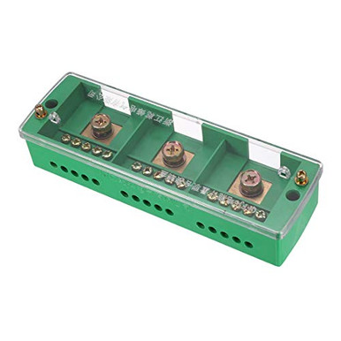 uxcell 3 Inlet 15 Outlet Terminal Strip Blocks 660V 150A Single Phase ...