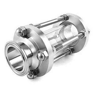 QWORK in-Line Sight Glass with Clamp End 1_5 Sanitary Sight Glass ...