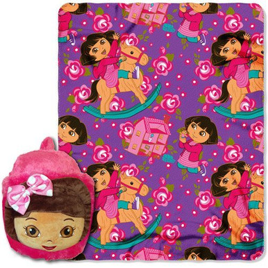 Nickelodeon Dora The Explorer Throw ~ 40 x 50 Blanket Foot Warmer ...
