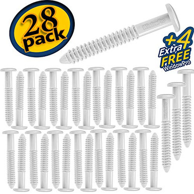 Windows PRO White SHUTTERS Panel PEG//PIN//Spike= LOK Fasteners ...