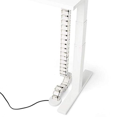 Ergo Vertebrae Cable Management Kit White Height Adjustable Desk Wire ...