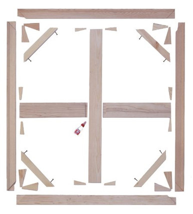 Masterpiece Elite Heavy Duty B2 Custom Stretcher Frame Kit 24-Inch by ...