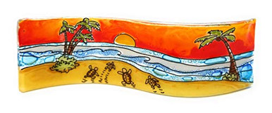 Happy Aloha Baby Honu Keiki Honu Recycled Glass Hawaiian Small Wavy ...