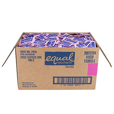 EQUAL 0 Calorie Sweetener Pink Saccharin Sugar Substitute Zero Calorie ...