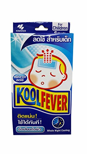 2 Boxes of Koolfever Reduce Fever Cooling Gel Pads for Children Whole ...