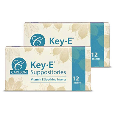 Carlson - Key-E Suppositories 30 IU Vitamin E Suppository Lubricates ...