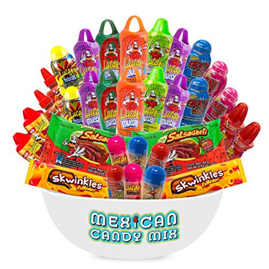 Lucas Mexican Candy Mix 32 Count of Muecas Mango Chamoy Watermelon ...