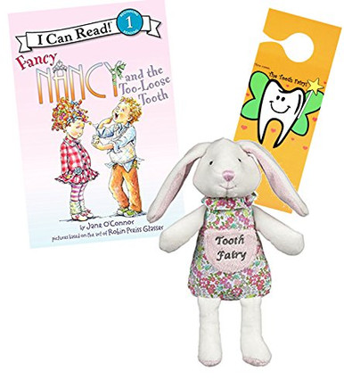 Tooth Fairy Kit - Plush Bunny Rabbit Tooth Fairy Figure with Pocket by ...