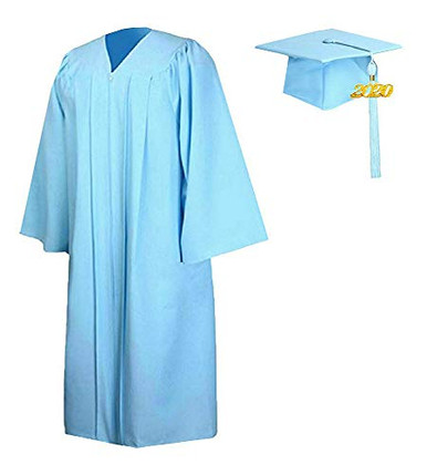 HEPNA 2020 Graduation Gown Cap Tassel Set Uniforms Matte Graduation ...