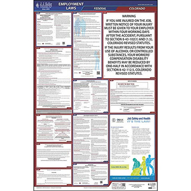 2020 Colorado State and Federal Labor Law Poster English CO State ...